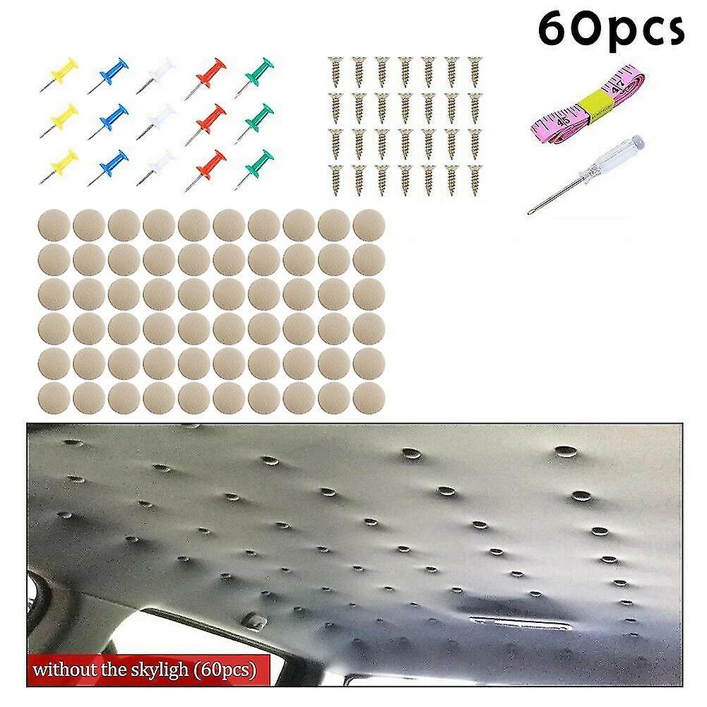 60PCS Car Roof Canopy Repair Rivet Kit Car Roof Clip Retainer Car Roof ...