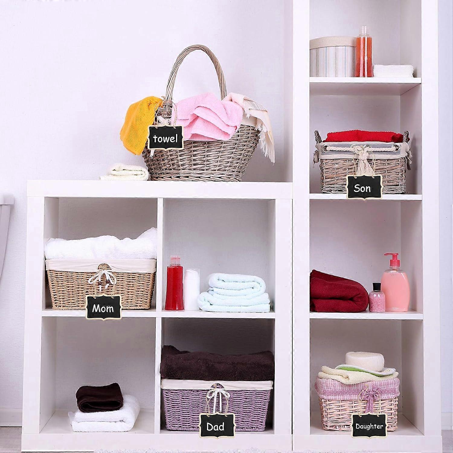 (12 pieces) Blackboard label hanging wooden blackboard logo 3.35 x 2 ...