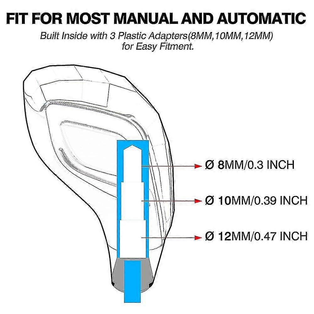 R Shape Cut Series Car Gear Shift Knob Touch Activated Multi-color Led ...