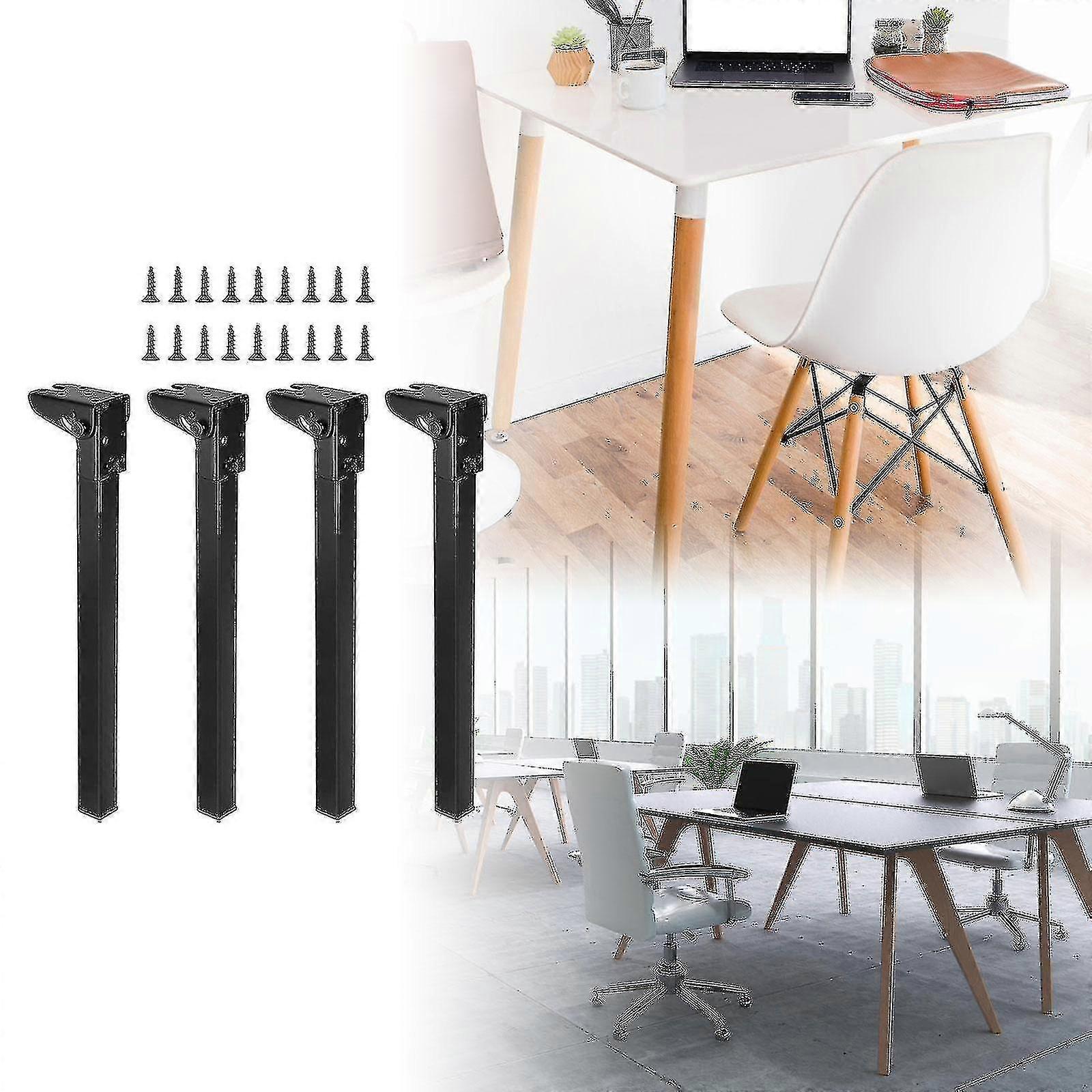 4 Pieces Foldable Table Leg Collapsible Table Legs Multipurpose ...