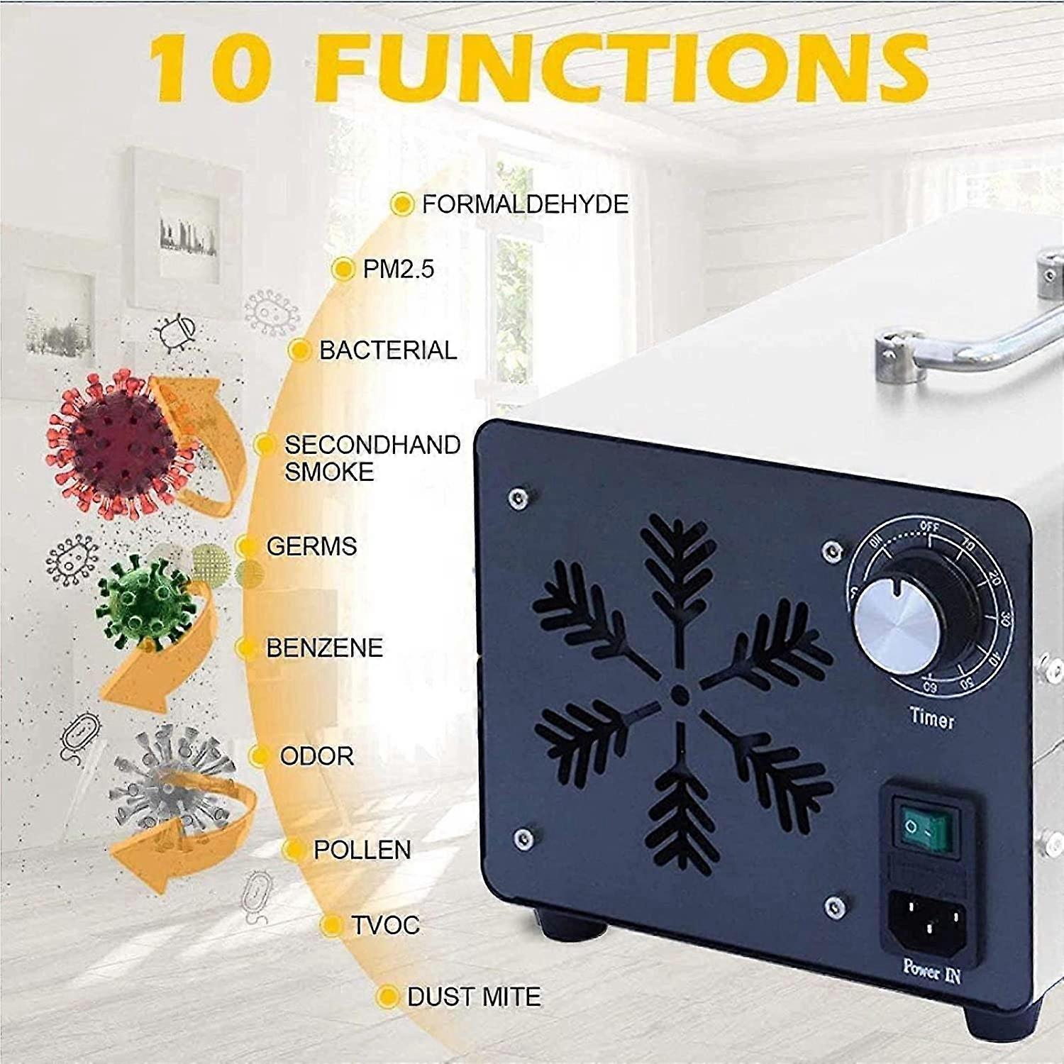 Ozone Generator 15000 Mg/h Industrial Ozone Sterilizer O3 Air Purifier, Home Deodorizer ...