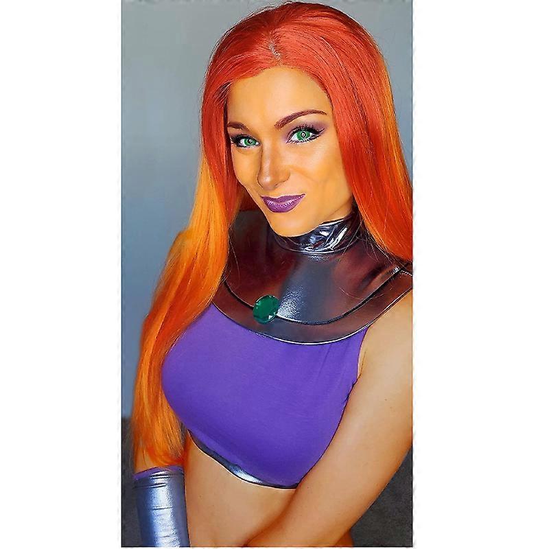DAZCOS Teen Titans Superhero Starfire Koriand'r Cosplay Costume Skirt ...