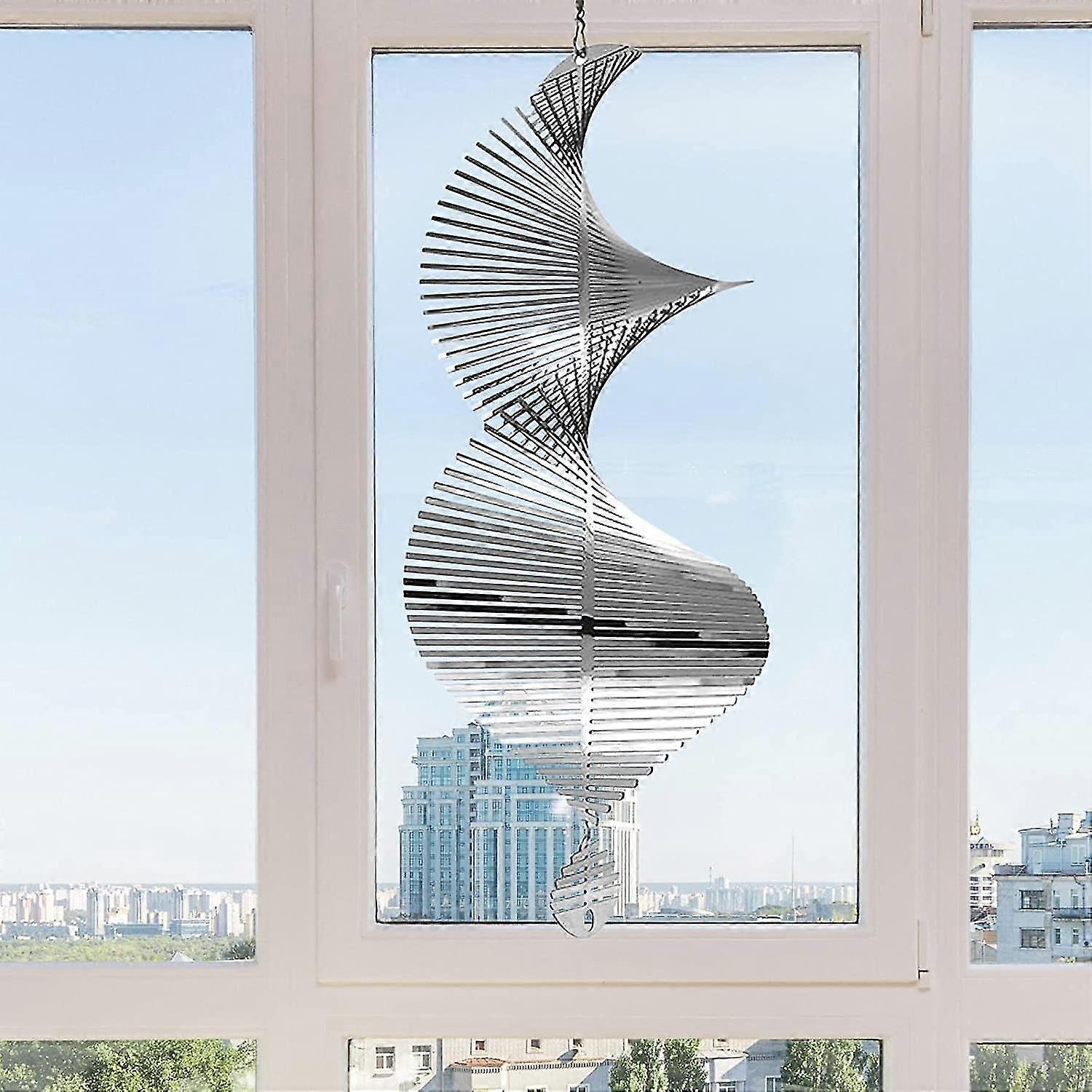 3d Metal Wind Hanging Spinner Sun Spiral Wind Chimes Wind Sculptures ...