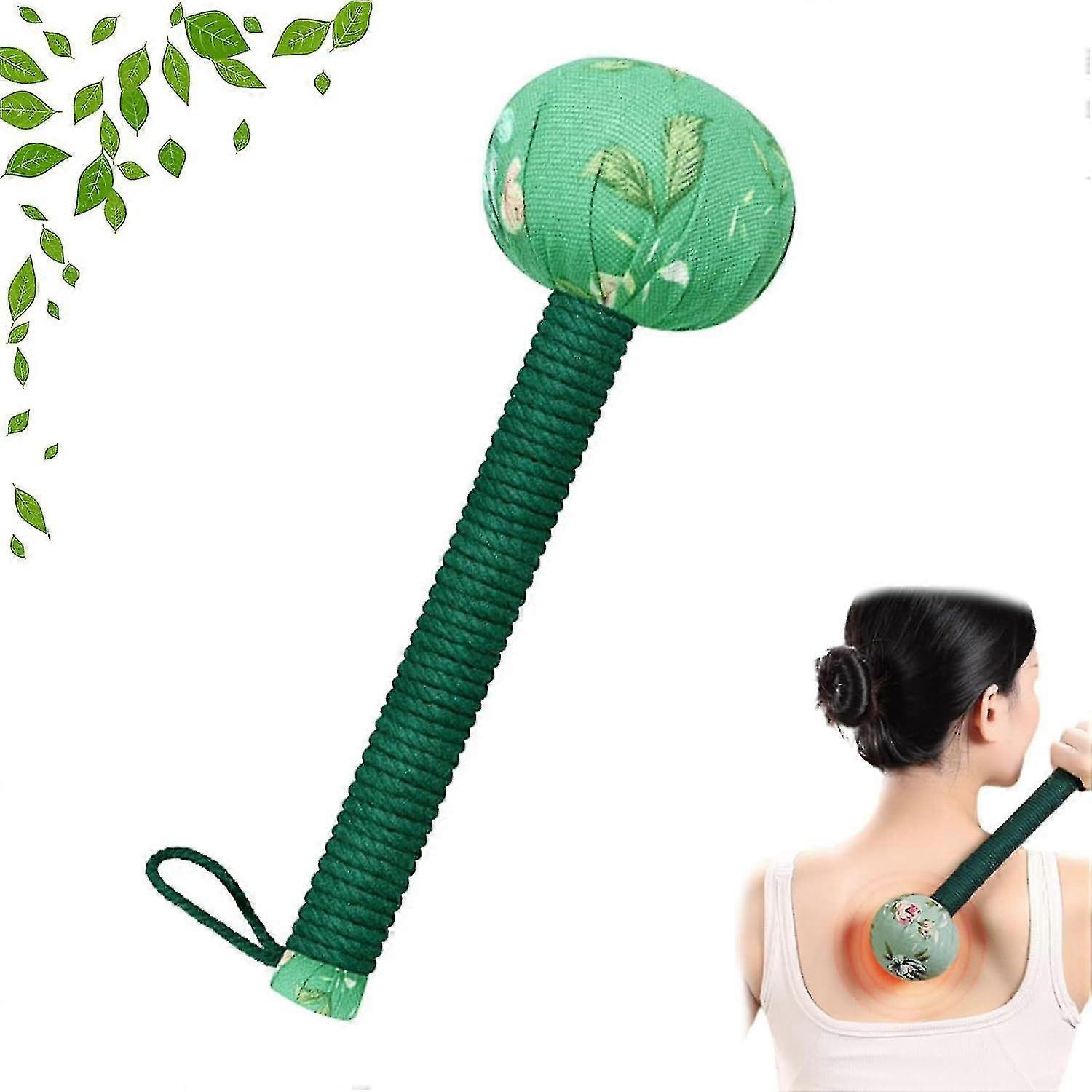 Wormwood Massage Hammer, Back Knock Long Handheld Massage Hammer, For ...