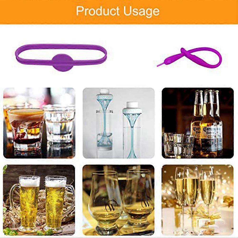 Drink Marker Glass Cup Wine Glass Bottle Strip Tag Marker Silicone ...