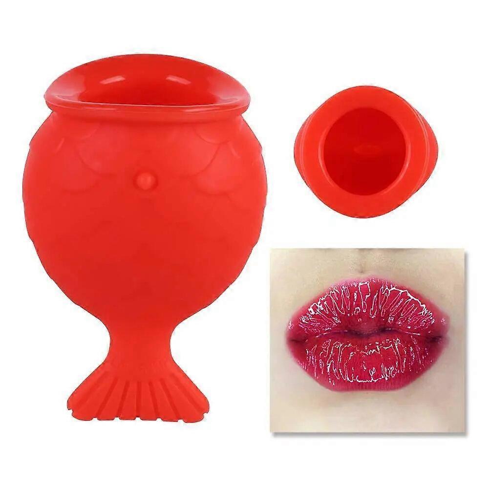 Sexy Lips Pump Soft Silicone Lip Enhancer Fish Shape Lip Lips Enhancer ...
