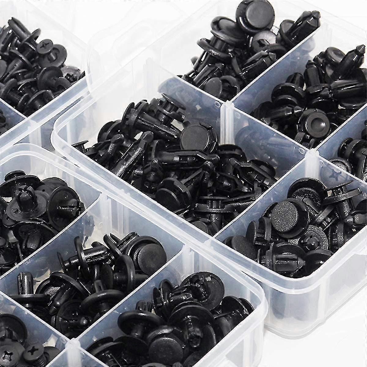 620 Pcs Car Retainer Clips Plastic Fasteners Kit Fender Rivet Clips 16 ...