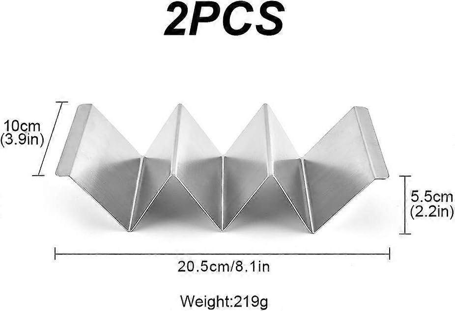 2-pack Taco Stand Holder Taco Holder Stainless Steel Taco Holders 2-3 ...