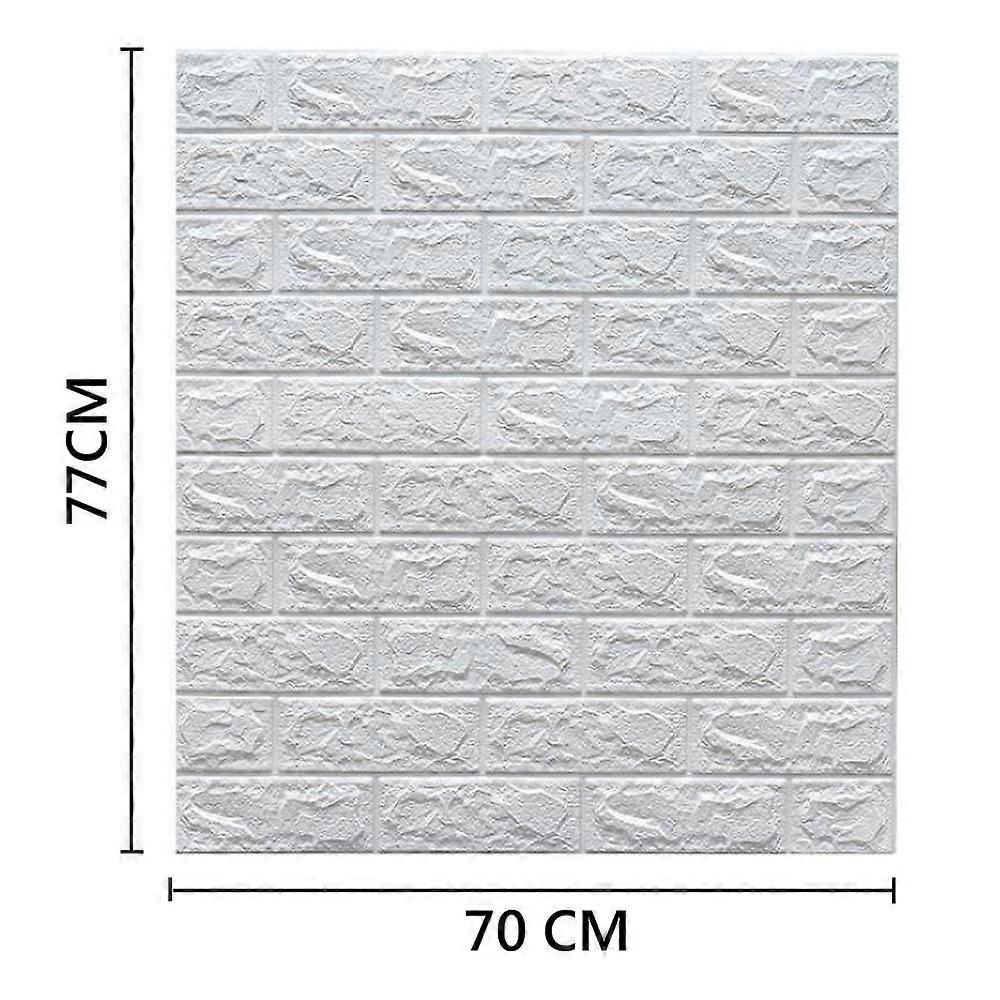 Brick Wallpaper 10 Pcs 3D Stereo Stickers kasi Wallpaper Wall Decor ...