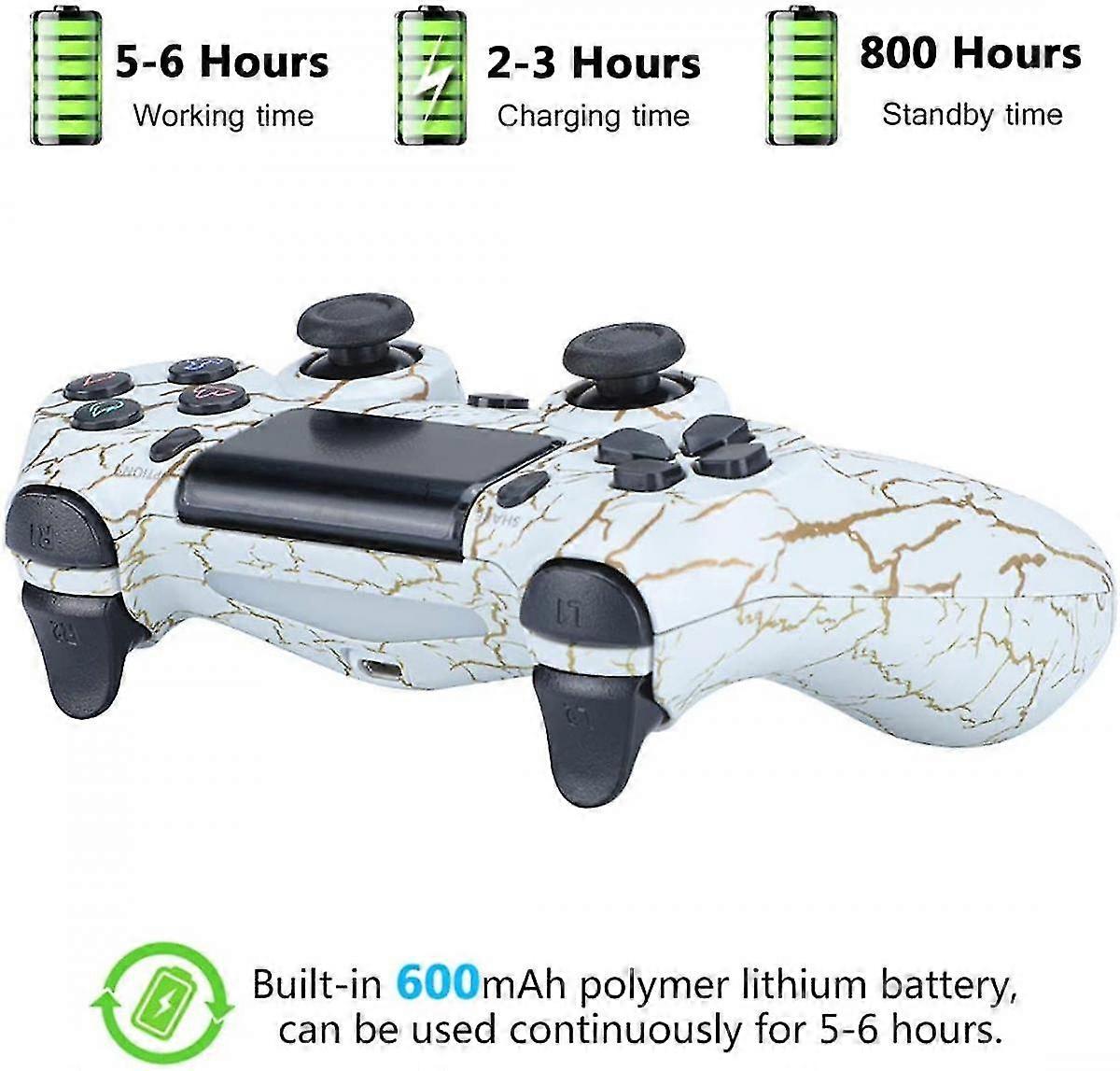 Dotpet Ps4 Controller, controlador inalámbrico compatible con Ps4 / ps4 ...