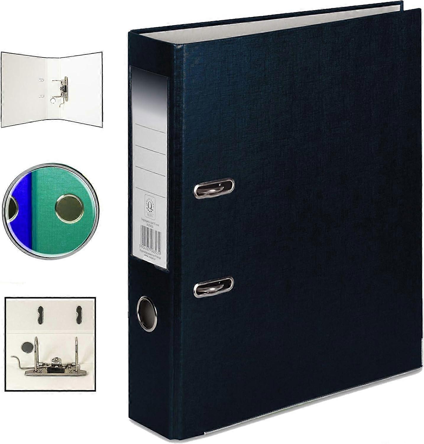 Black A4 75mm Strong Premium Business Lever Arch Files Folders Metal ...