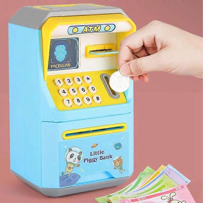 Mini ATM Machine Toy Electronic Bank Password Box Simulated Face ...