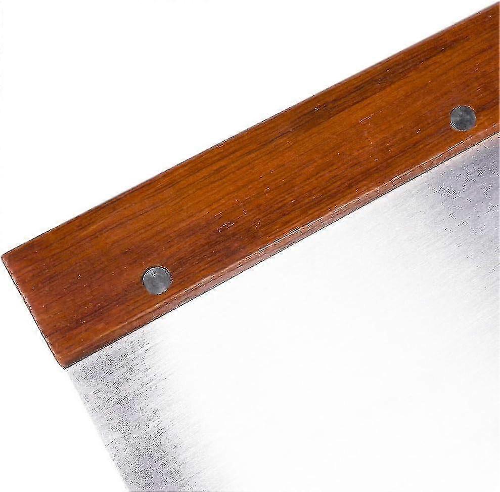 6 X 4" Stainless Steel Bench Scraper With Wooden Handle, Dough Scraper ...