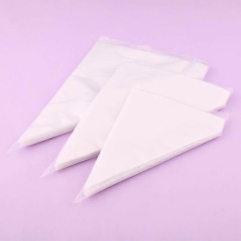 100Pcs Disposable Thick Squeeze Cream Cookie Icing Fondant Piping Bag ...