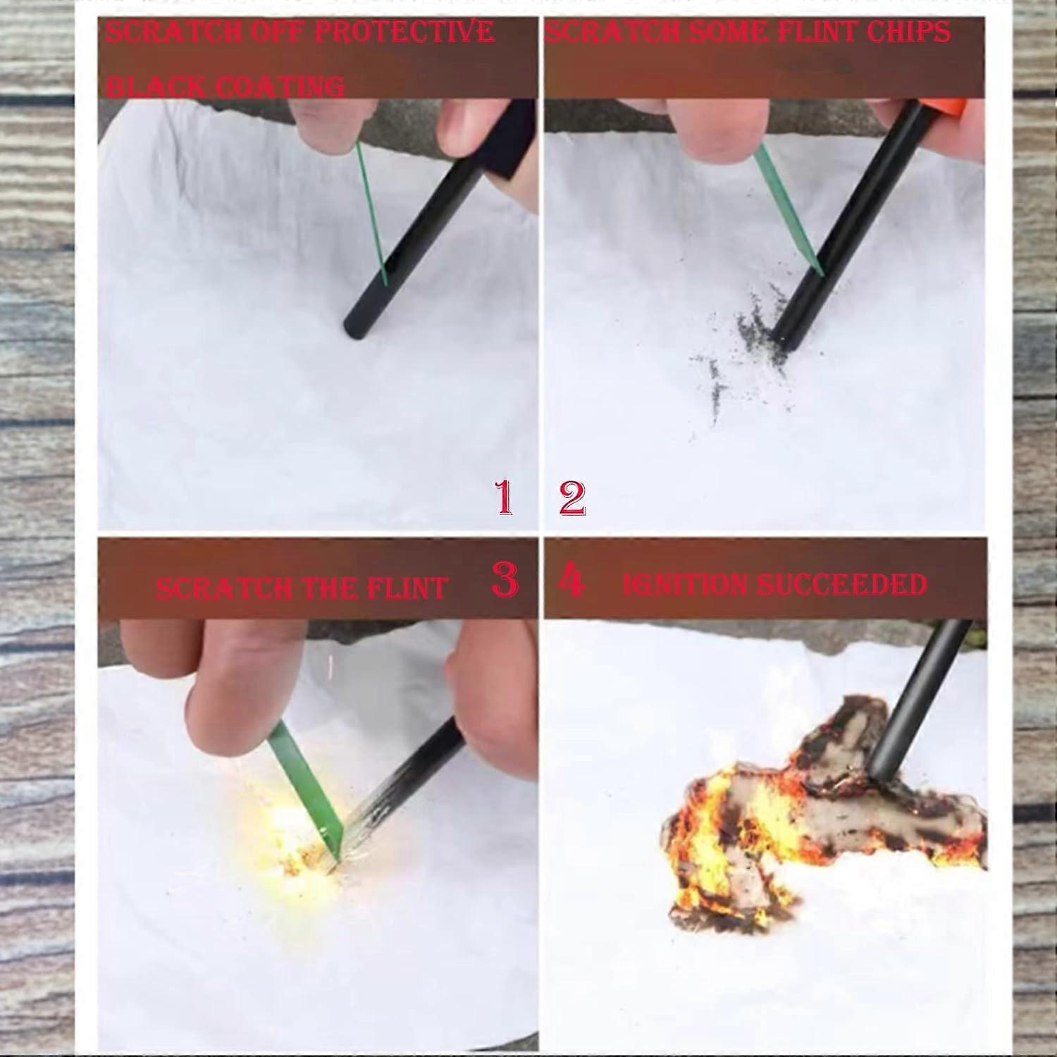 Fire Starters - Flint, Iron Rod Starter, Survival Fire Starter, For ...