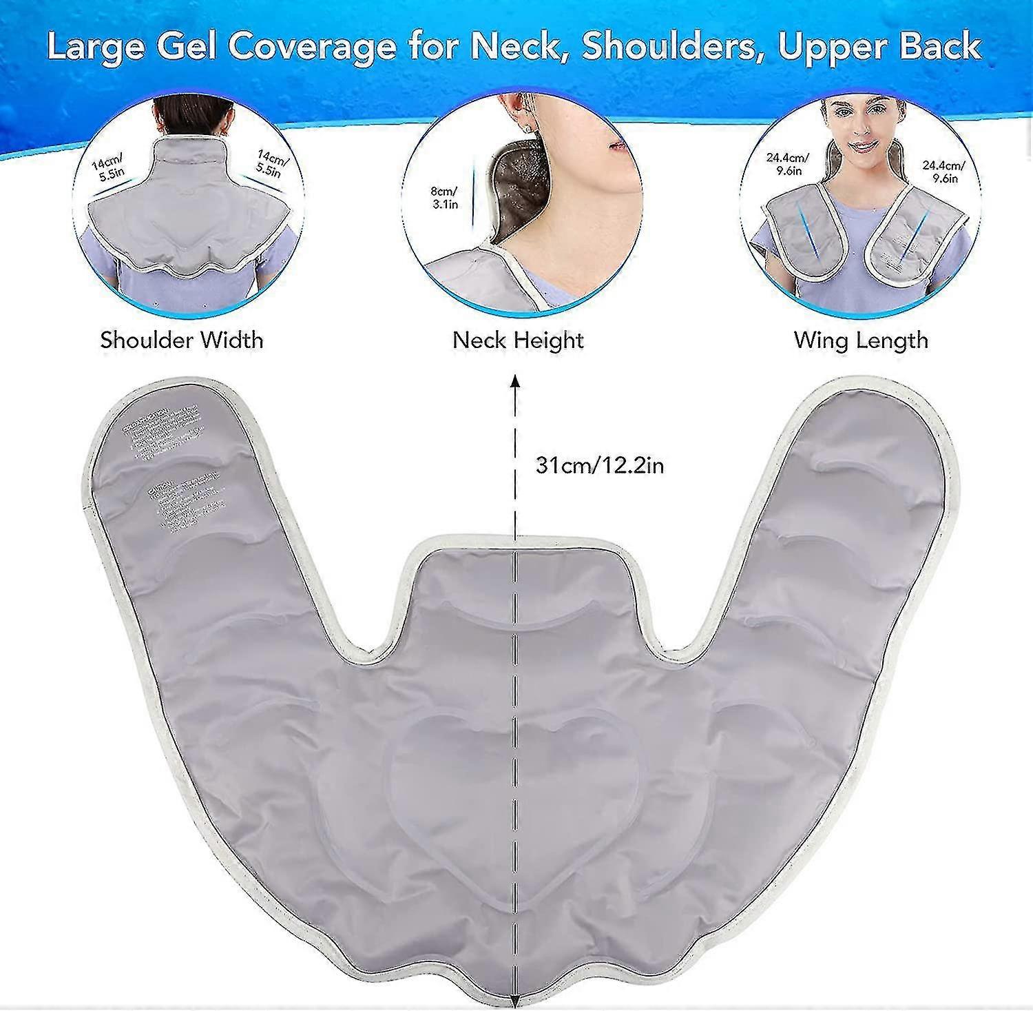 Neck Hot & Cold Gel Pack For Injuries(reusable) Hot & Cold Neck ...