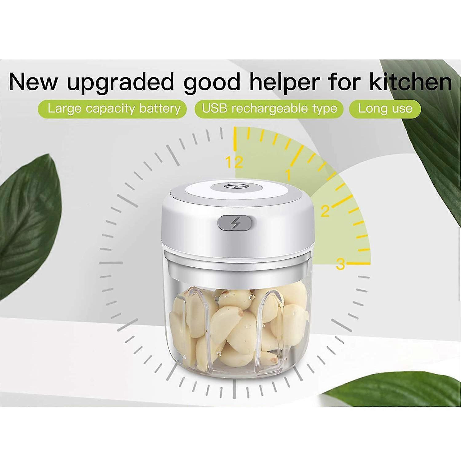 Electric Garlic Chopper Hand Chopper Wireless Mincer Portable Mini ...