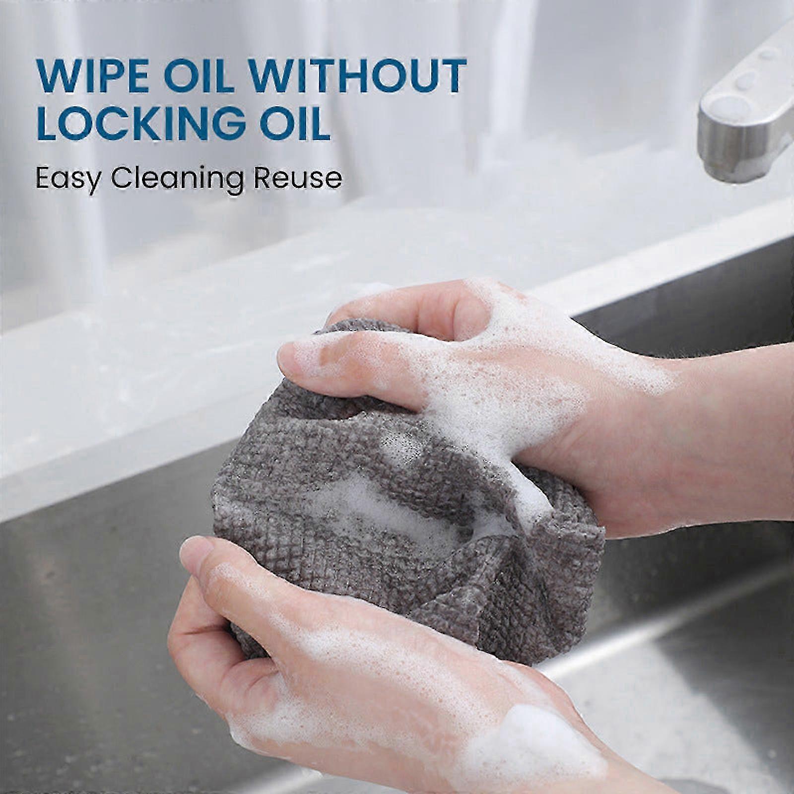 1 Roll Easy Clean Kitchen Rag Strong Decontamination Reusable Tearable ...