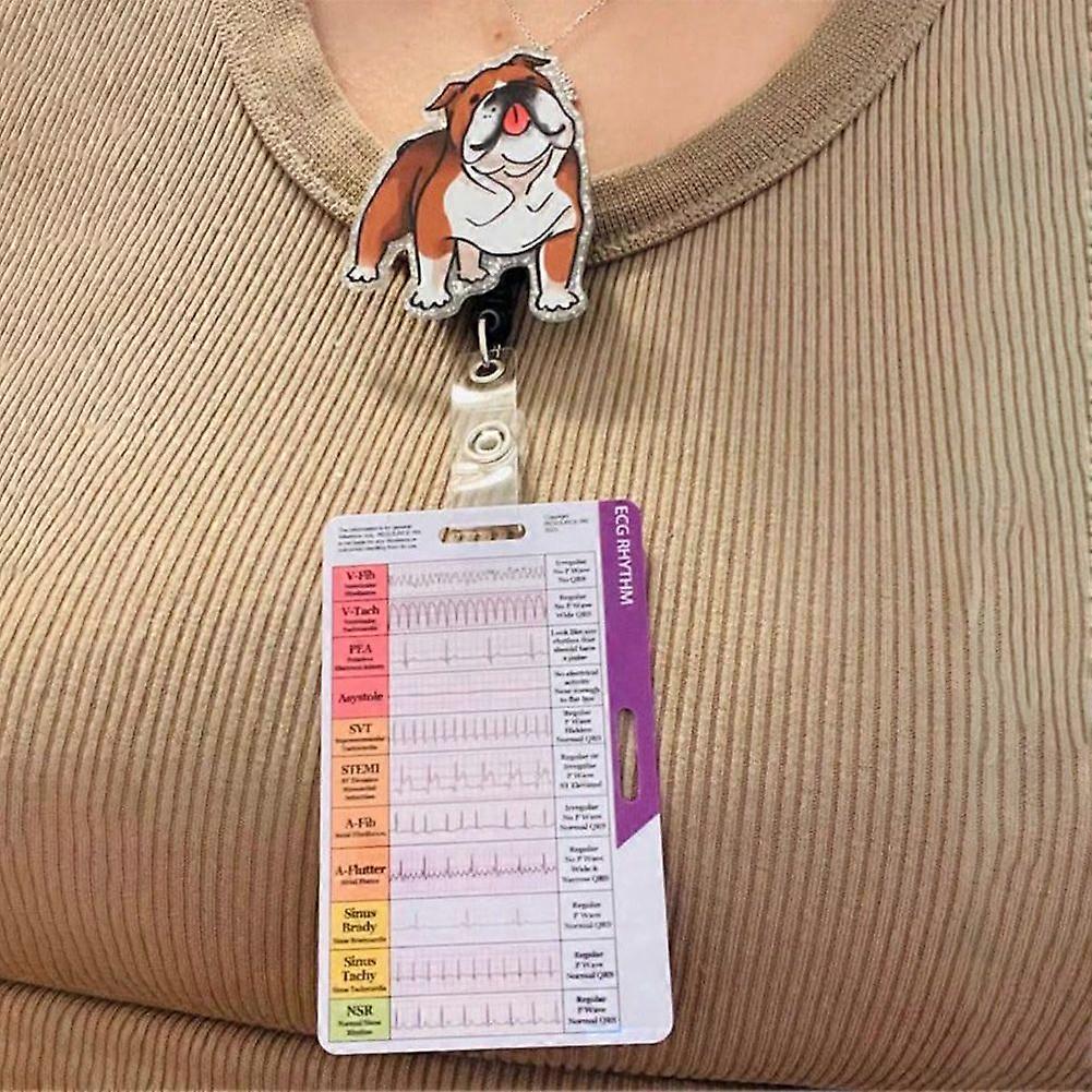 ECG/EKG Rhythms Pocket Card, Double-Sided Interpretation Guide for ...