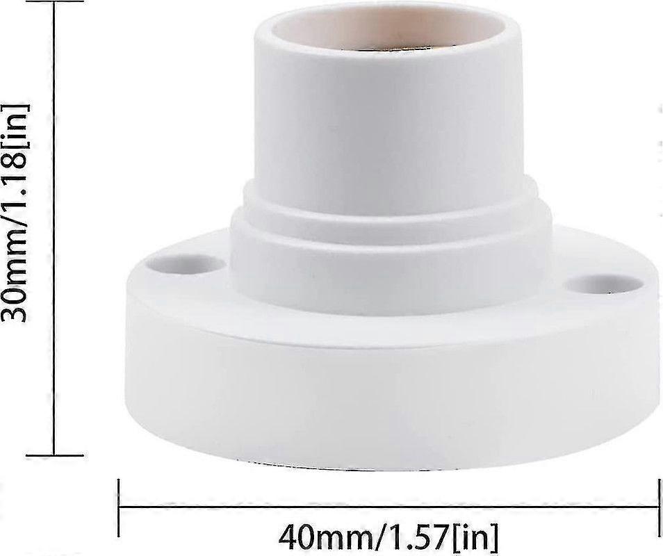 5pcks E14 Lamp Holder,e14 Edison Screw Light Bulb Holder, Plastic ...