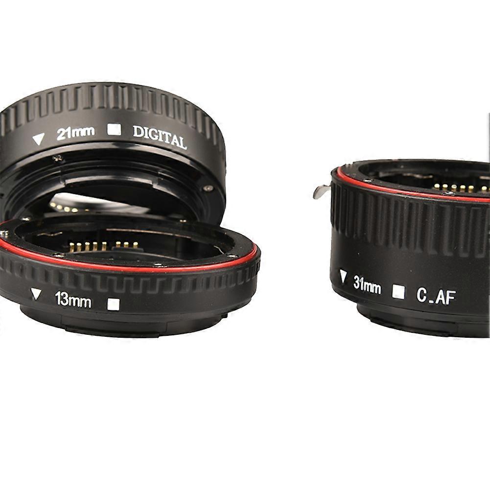 Macro Extension Tube Set 3 Piece Auto Focus Rings and Lens of SLR ...