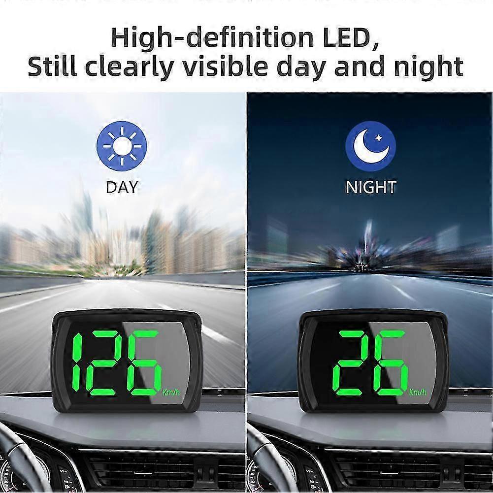 Car LED Digital Speedometer USB Plug and Play Car HUD Head-up Display ...