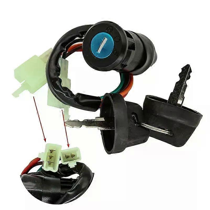 5 Pin Wire Ignition Key Switch For Chinese Quad 4 Wheeler ATV Go Kart ...