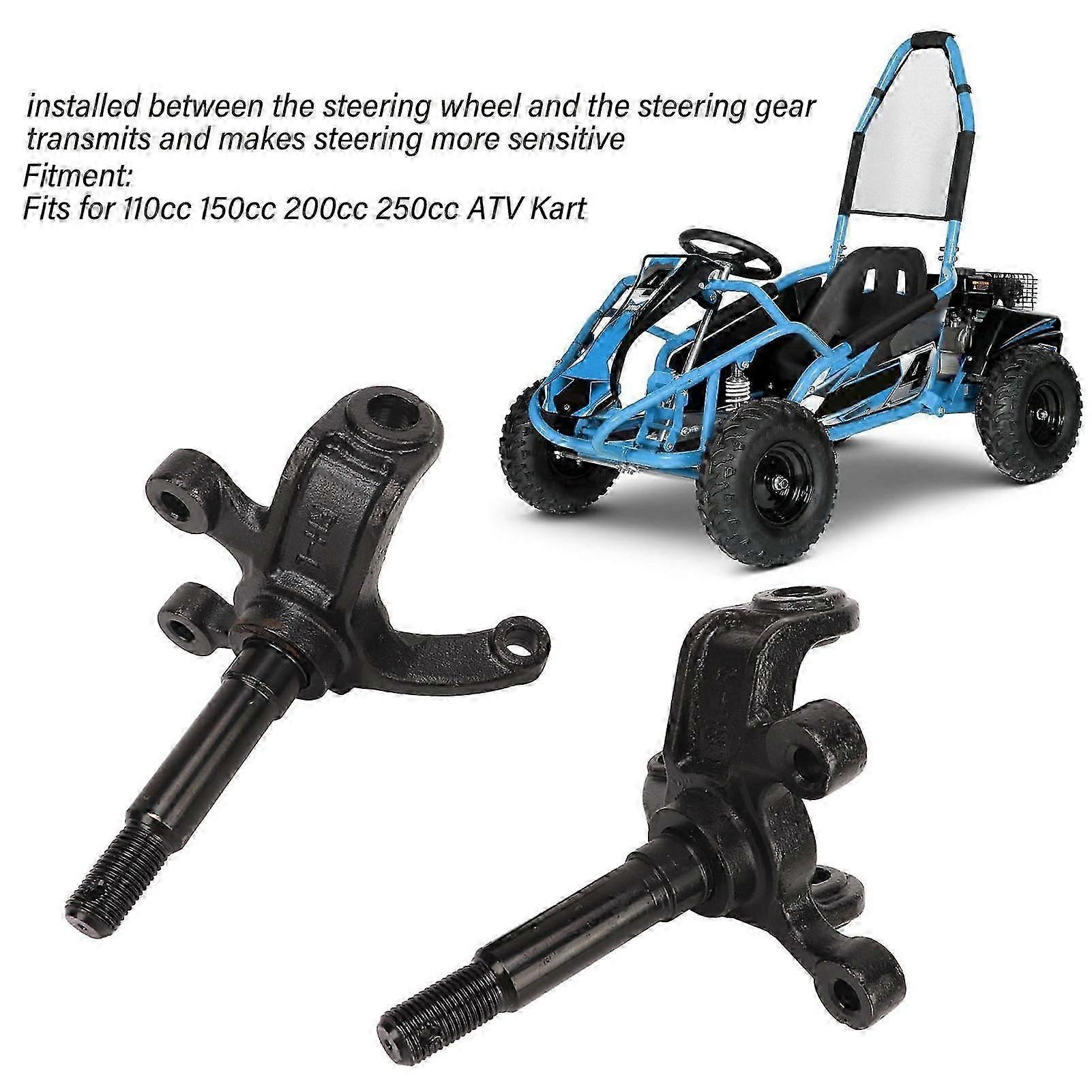 2 Pcs Wheel Stub Axle Strut Steering Knuckle Spindle Brake Disc Wheel ...