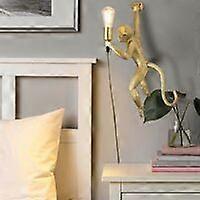 Monkey wall light "Csar" Monkey Lamp Gold | Fruugo UK
