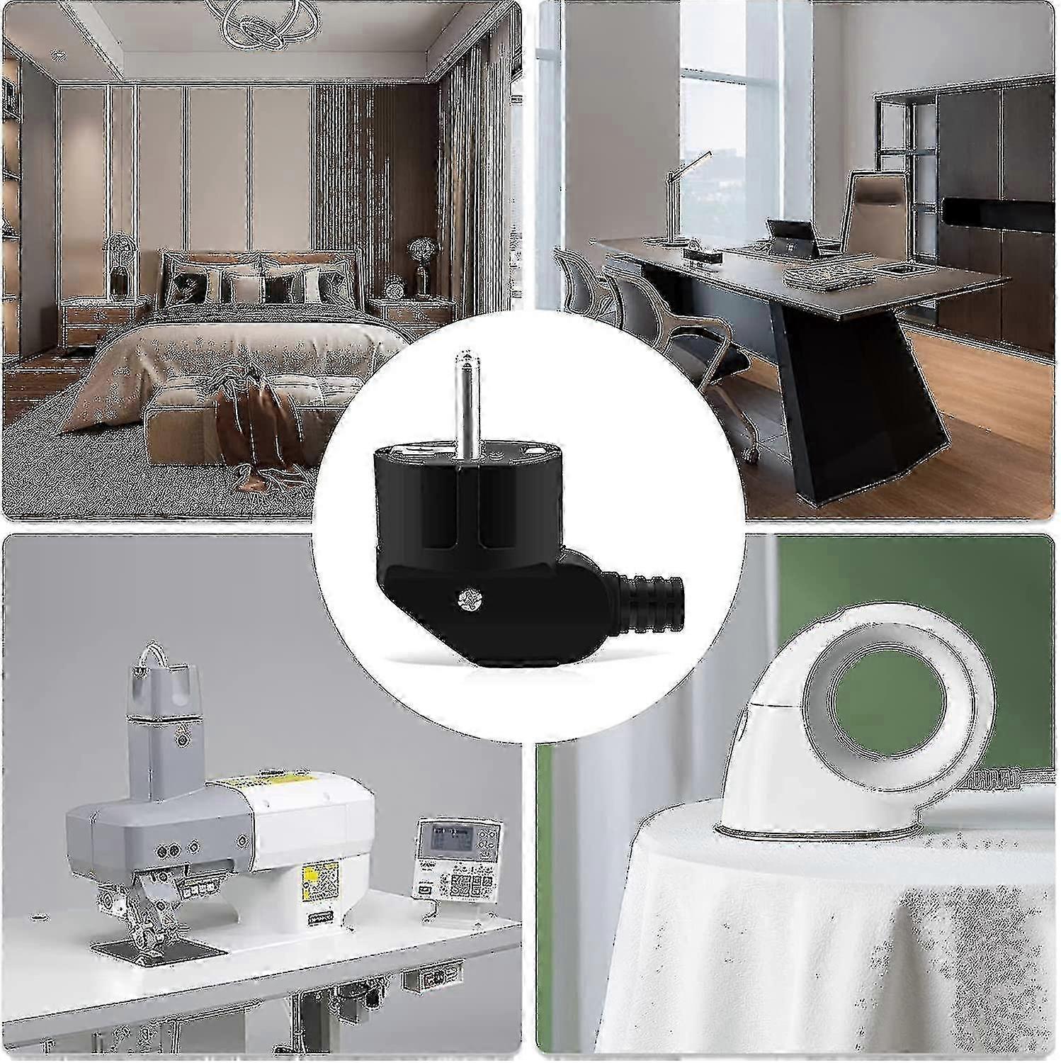 Schuko Plug Angled Plug 3 Pieces, Earthing Contact Plug With Anti-kink ...