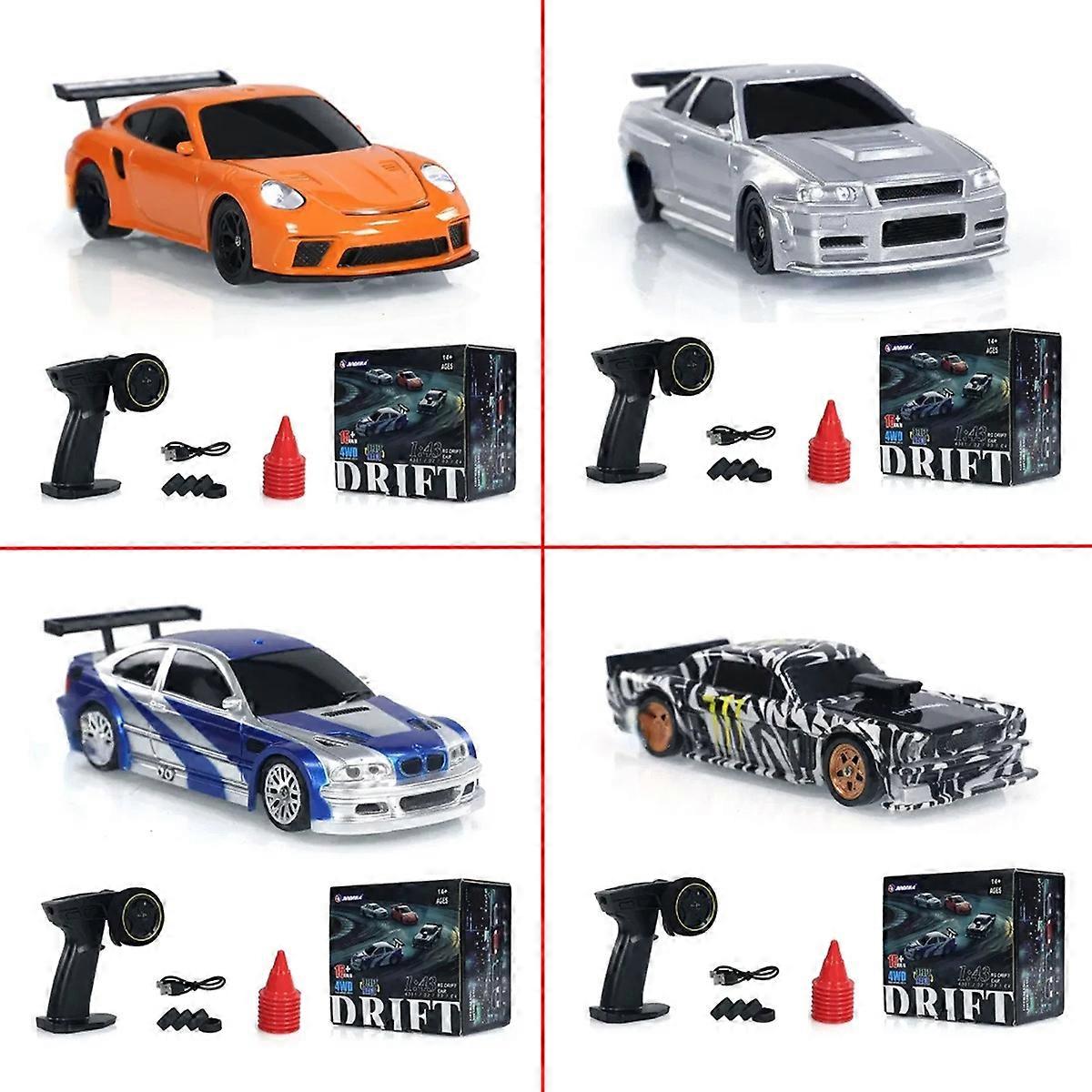 2.4G RC Drift Car 1/43 4WD Remote Control Car High Speed Four-Wheel ...