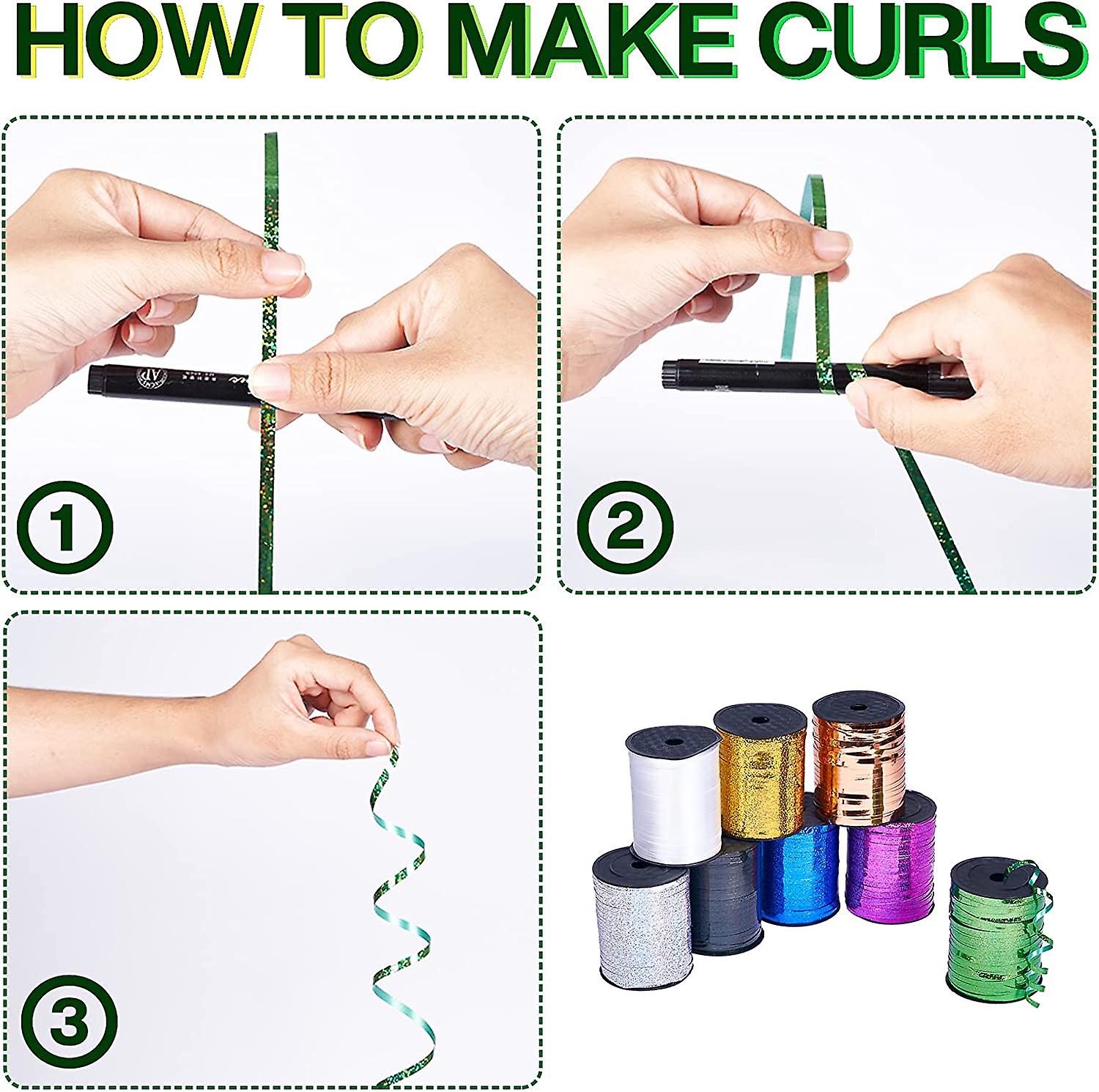 Green Ribbon, 1/5'' X 500 Yard Curling Ribbon For Crafts, Iridescent ...