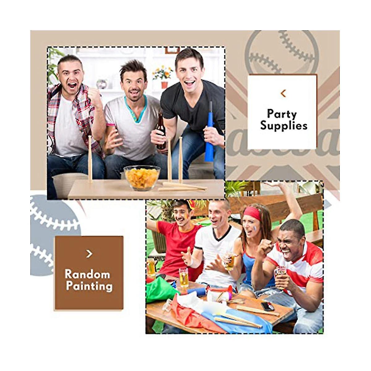 36 Pieces Mini Baseball Bat 7 Inch Unfinished Small Wooden Bats ...