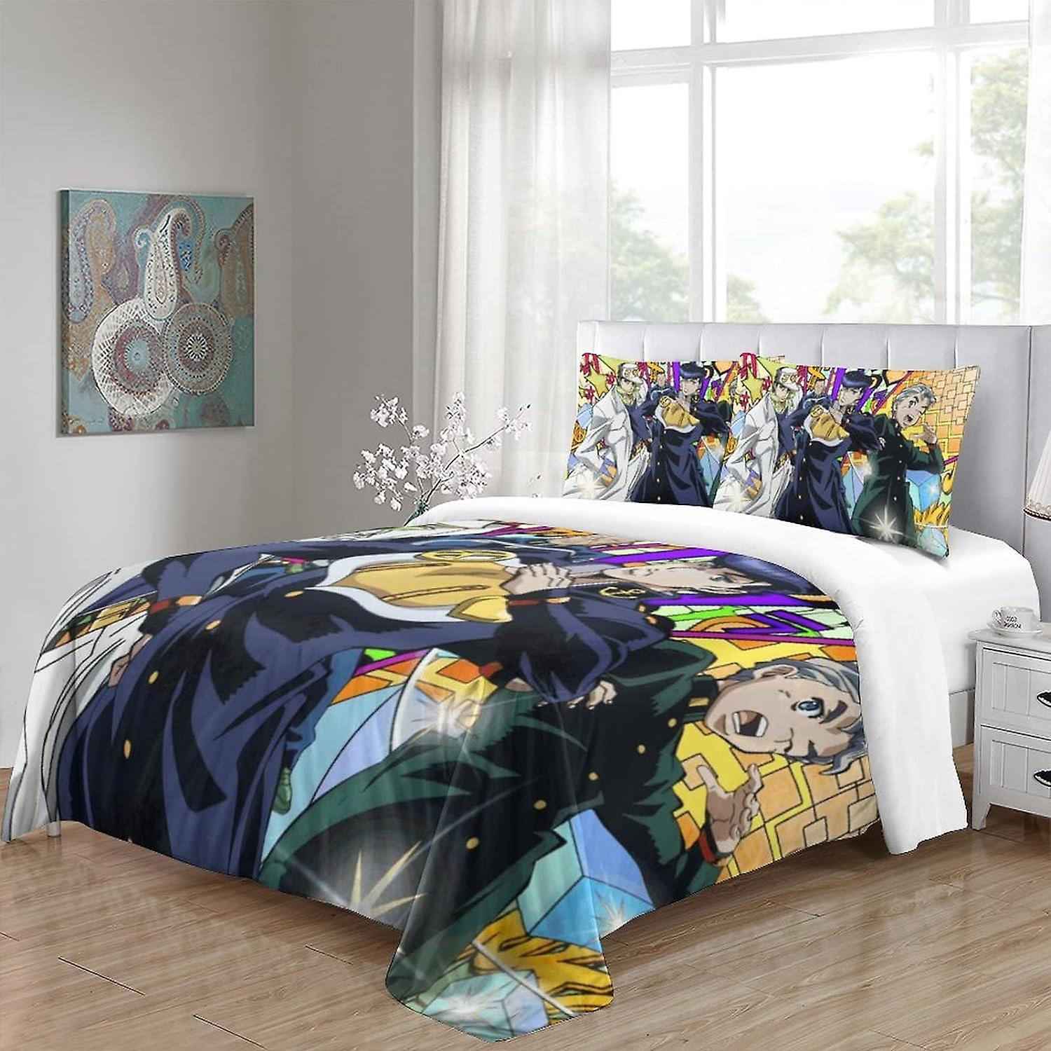 JoJo's Bizarre Adventure 3D Print Bedding Set,Duvet Cover Set for Kids ...