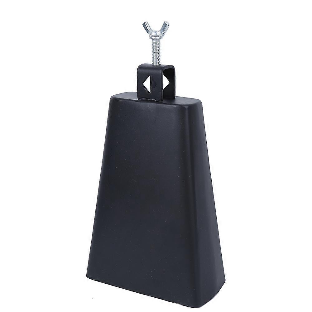 7 Inch Black Metal Cowbell Cattle Bell Percussion Musical Instrument7 ...