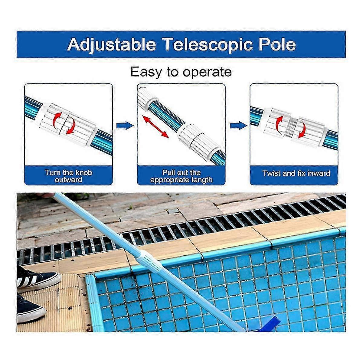 2pcs Pool Telescoping Pole Cam Lock Replacement 2pc, Ez Lock Cam For ...