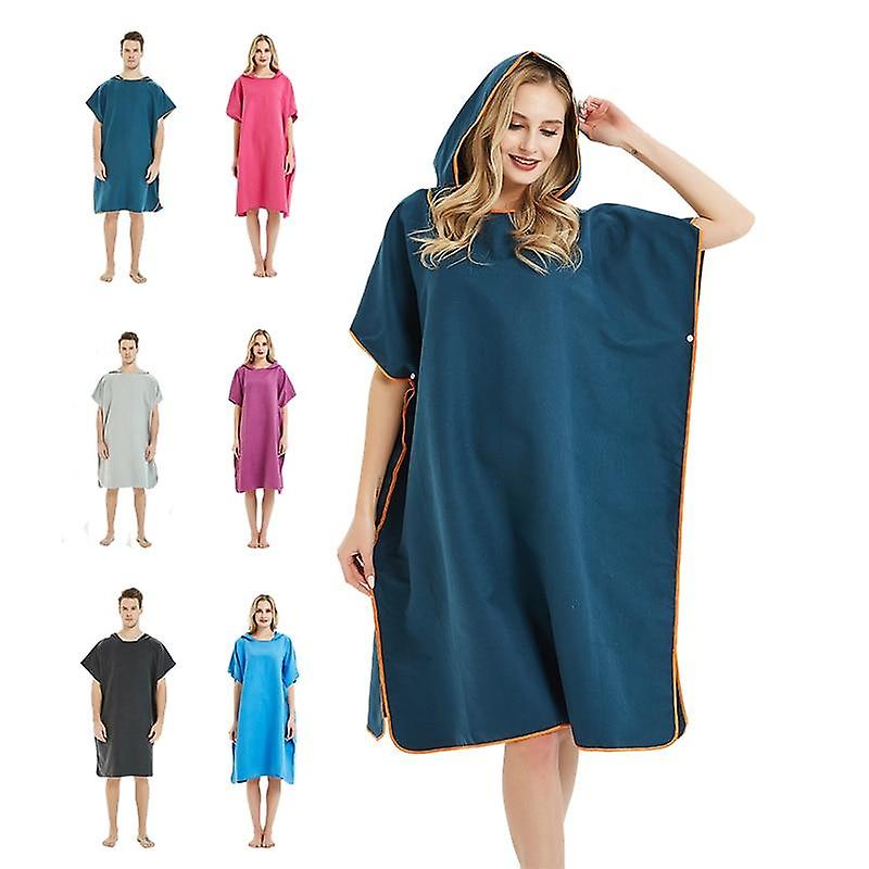 Microfiber Wetsuit Changing Robe With Hood, Quick Dry Hooded Towels For ...