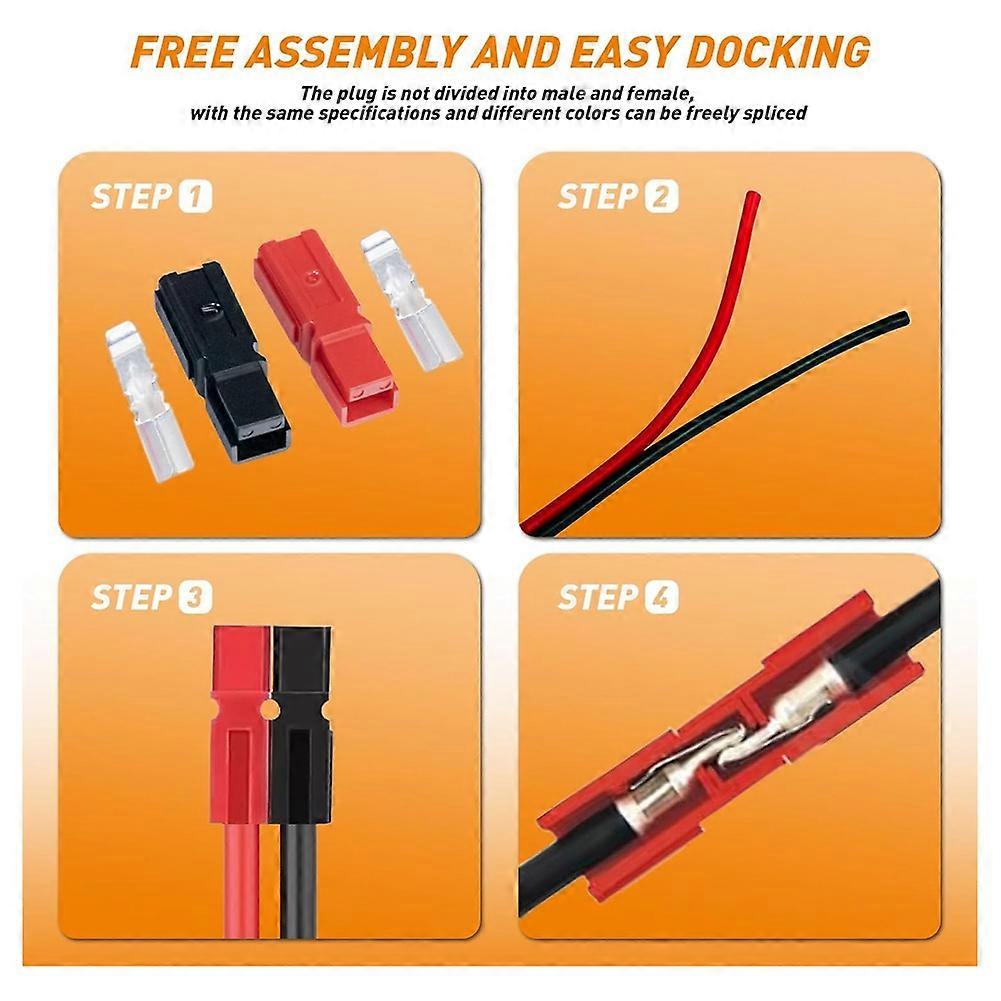 60 PCS 15A/30A/45 Amp Power Connectors Assortment Kit, Anen Power Pole ...