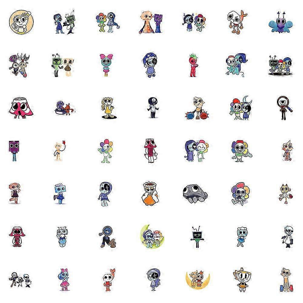50pcs Dandys World Sticker Pack DIY Decal Waterproof Stickers Decals ...
