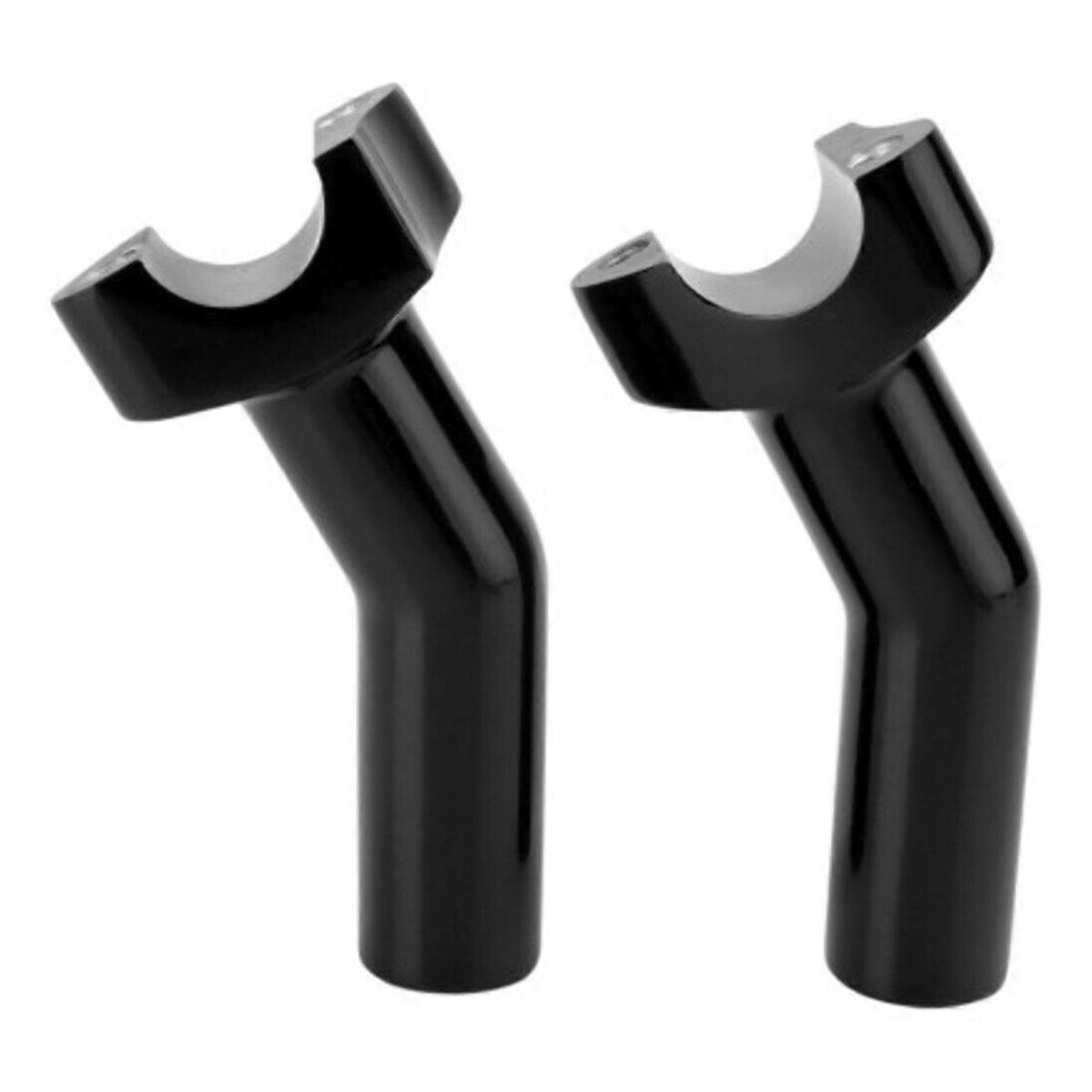 Black 3.5Inch Tall Pullback Handlebar Risers for Softail Touring ...