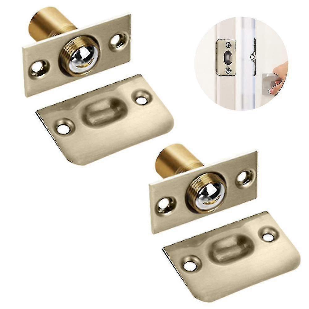 2 Pieces Cabinet Door Ball Catch, Stainless Steel Adjustable Roller ...