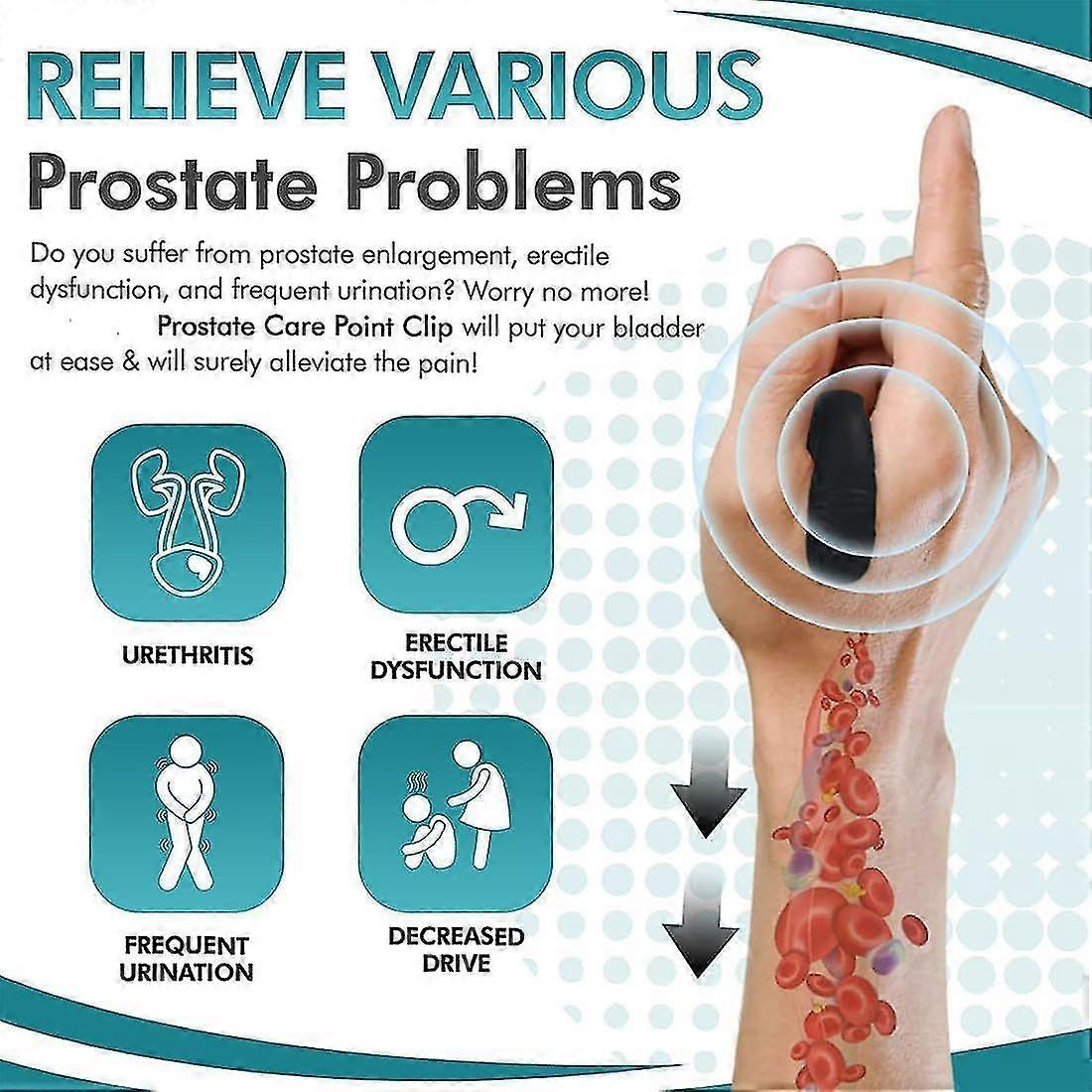 Acuplus Prostate Care Point Clip, L14 Acupressure Point Clips, Migraine ...