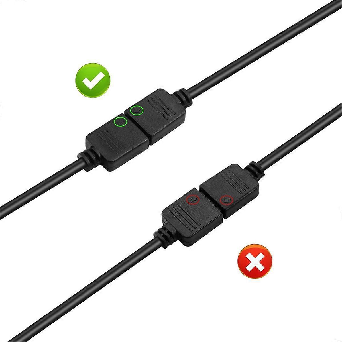 4Pcs RGB Extension Cable 5V 3-Pin to SM 3Pin Female ARGB Connector ...