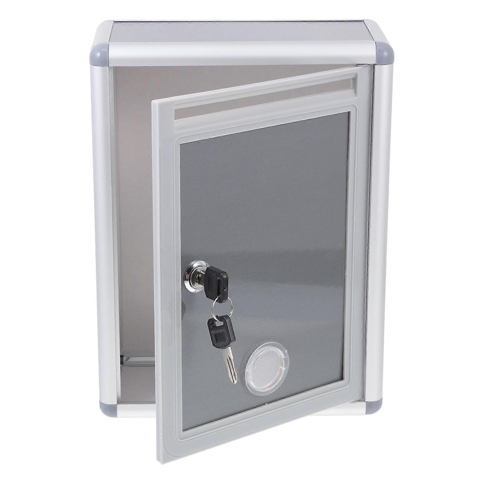 Donation Box Lock Key Drop Box Post Mount Mailbox Hanging Mailbox Home ...