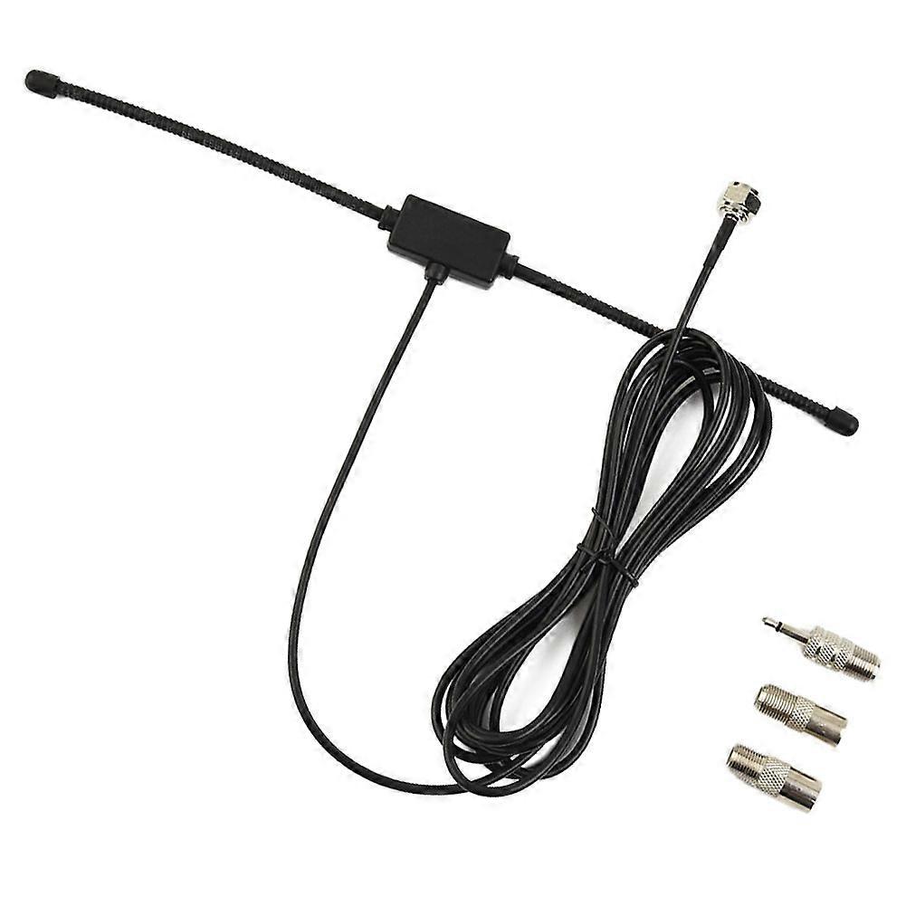 DAB FM Radio Antenna FM Dipole Aerial Audio Plug Connector For Stereo ...