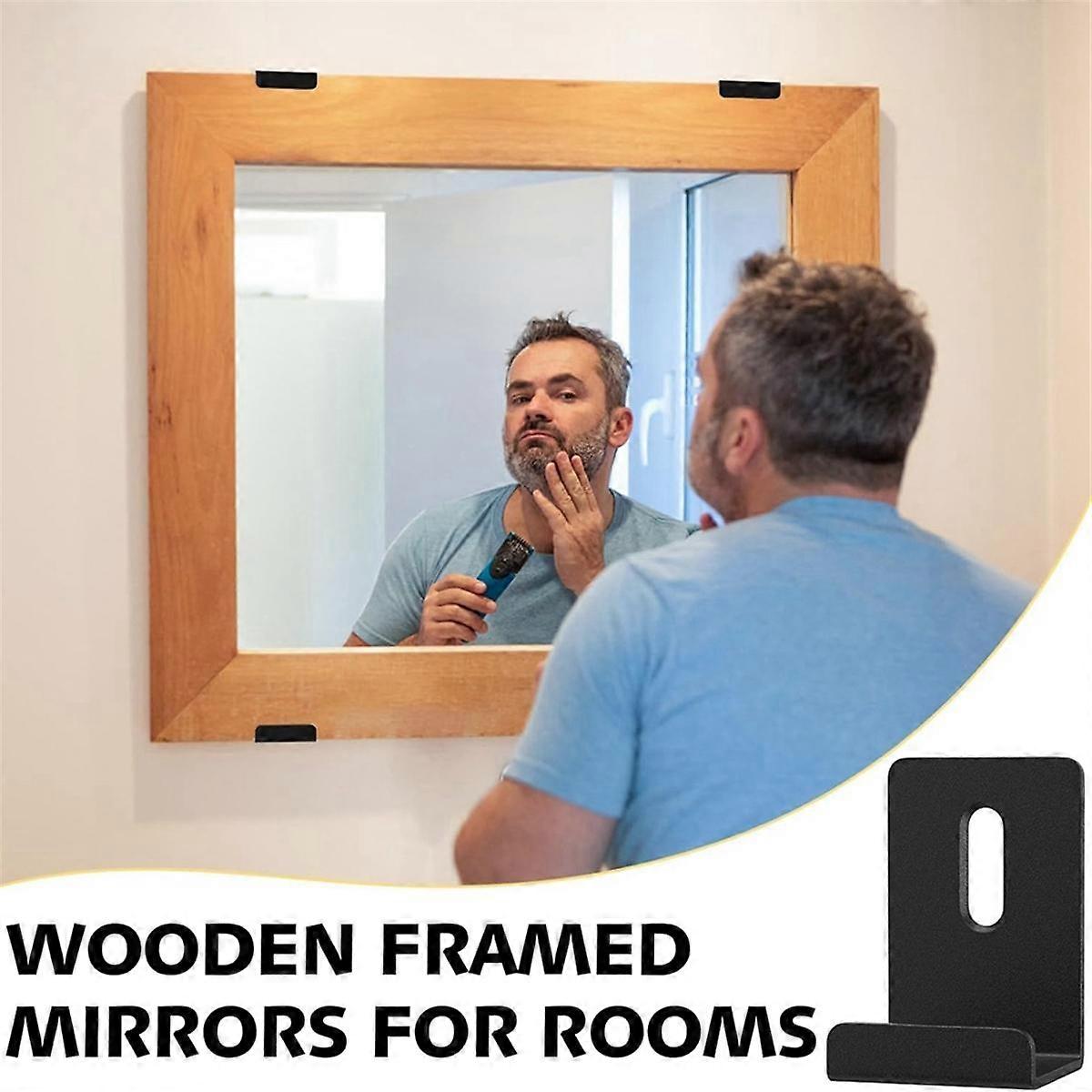 6Pcs Metal Mirror Clips 3/4 Wide Channel Mirror Hanger Clip Large Heavy ...