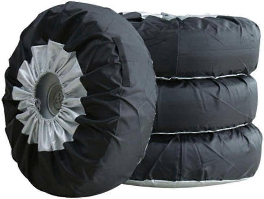 4pcs/Set 210D Polyester Spare Tire Covers Storage Tote Bags with Handle ...