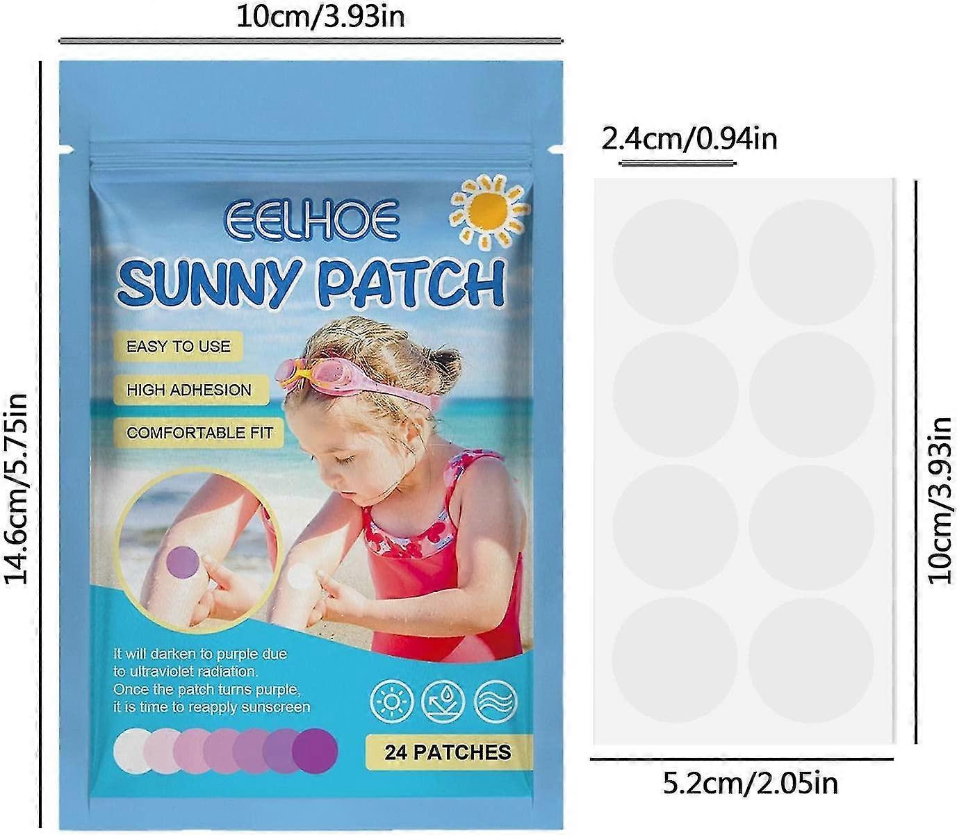Uv Sun Screen Patches, Uv Detection Patches For Kids And Adults, 24 ...