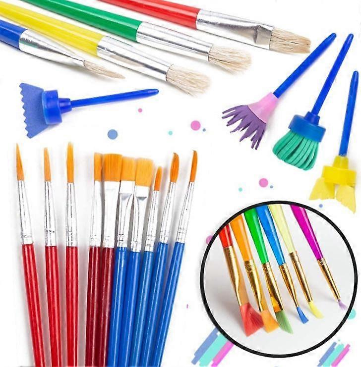 Painting Tool Kit, 34Pcs Paint Supplies Include Paint Cups With Lids ...