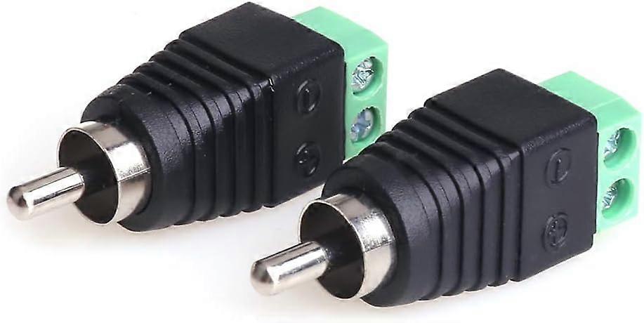 Rca Plug Adapter Terminal Block, Rca To Av Block Screw Connection ...